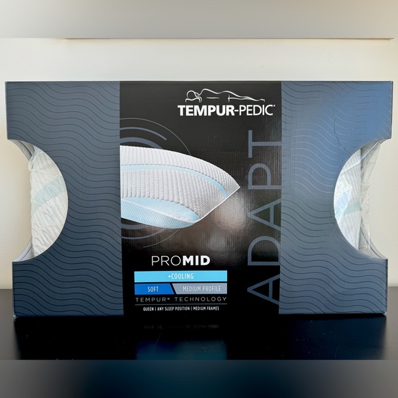 Tempur-Pedic | Bedding | New Tempurpedic Queen Size Promid Cooling Pillow Soft Medium Profile ...